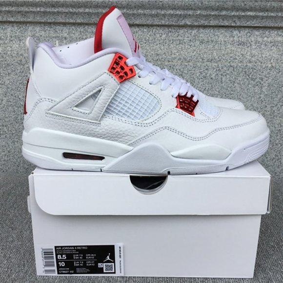 Jordan | Shoes | Air Jordan 4 Red Metallic Sneakers | Poshmark